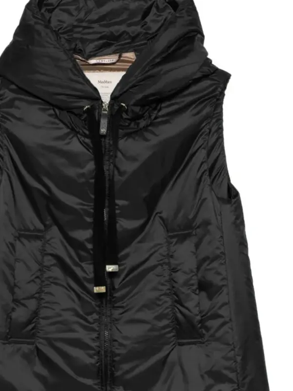 Max Mara The Cube Greengo Sleeveless Hooded Jacket - Black