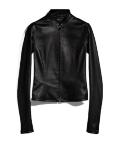 Gucci Light Stretch Leather Zip Jacket