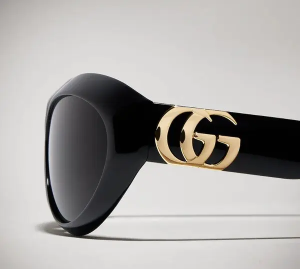 Gucci Cat Eye Frame Sunglasses - Black