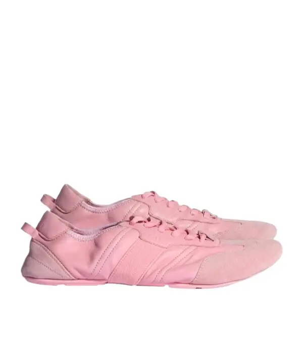 Gucci Suede And Leather Flex Sneakers - Pink