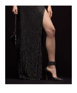 Gucci Castello Studded Pointed Toe Pumps With Bamboo Heel