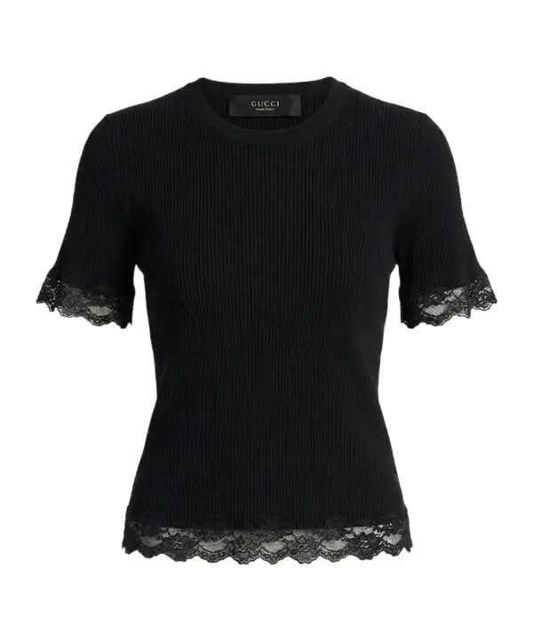 Gucci Fine Matte Viscose Rib Top
