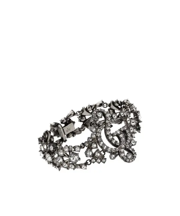 Gucci Gg Marmont Crystal Bracelet - Black
