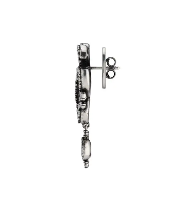 Gucci Gg Marmont Crystal Drop Earrings