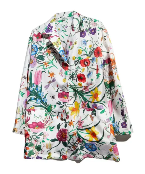 Gucci Floral Print Silk Twill Shirt - Multi-color