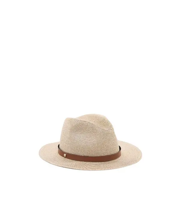 Emporio Armani Decorative Band Straw Hat - Beige
