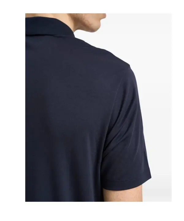 Emporio Armani Logo Embroidered Polo Shirt