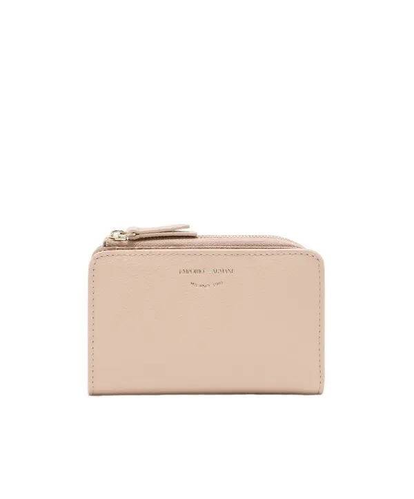 Emporio Armani Zip Wallet - Beige