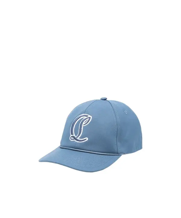 CHRISTIAN LOUBOUTIN Logo Embroidered Cap - Blue