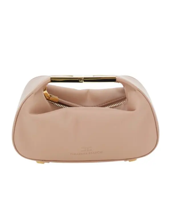 Elisabetta Franchi Metal Handle Mini Clutch Bag