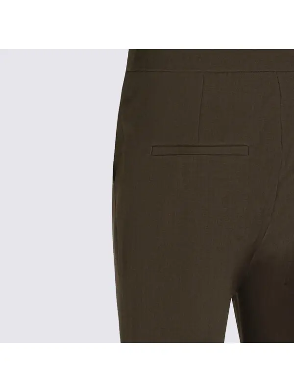 Max Mara Pleated Trousers - Green