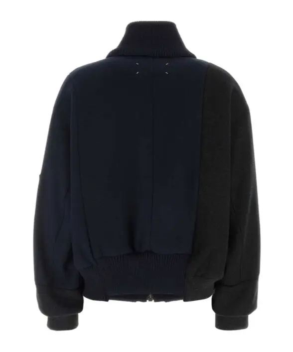 MAISON MARGIELA Spliced Two-tone Bomber Jacket