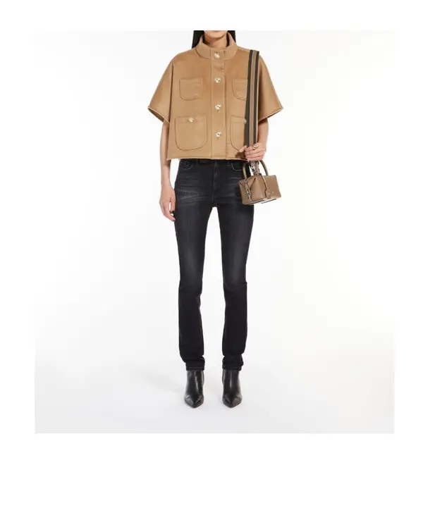 Max Mara Zippered Shoulder Bag - Muddy