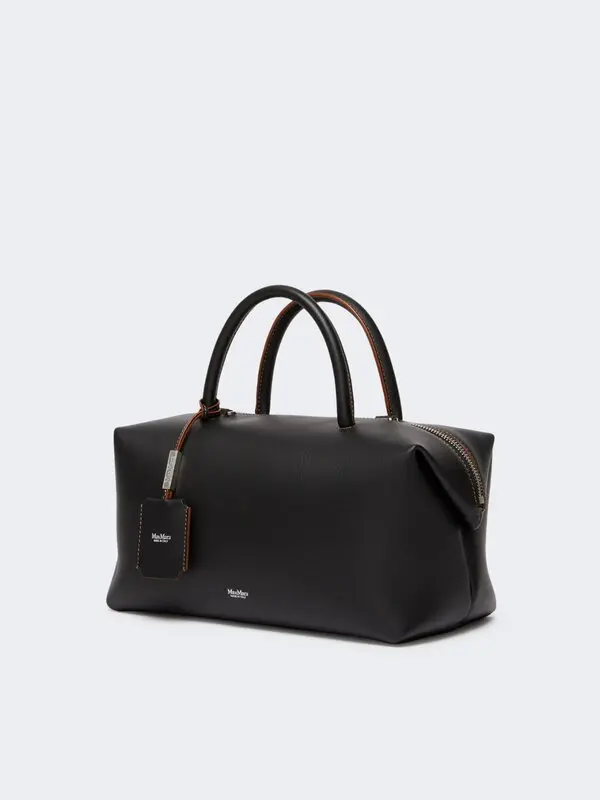 Max Mara Medium Natural Leather Bowler Bag