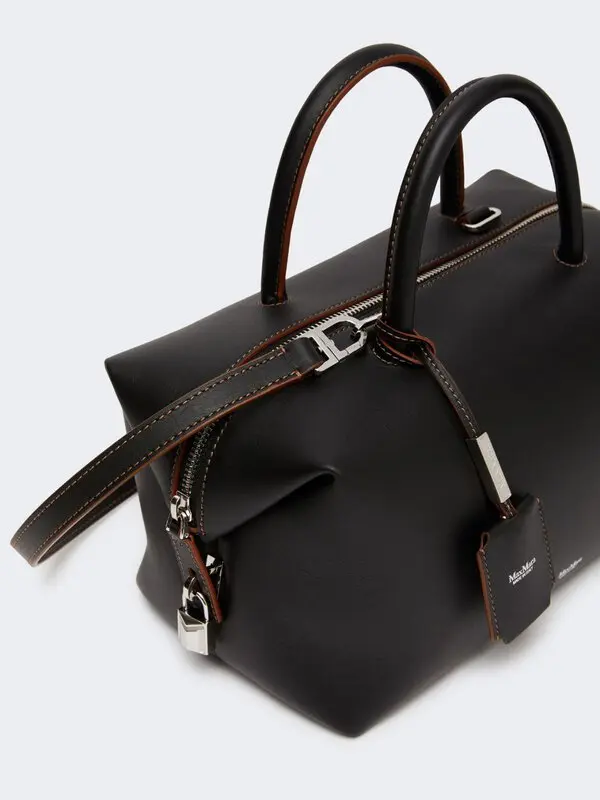 Max Mara Medium Natural Leather Bowler Bag