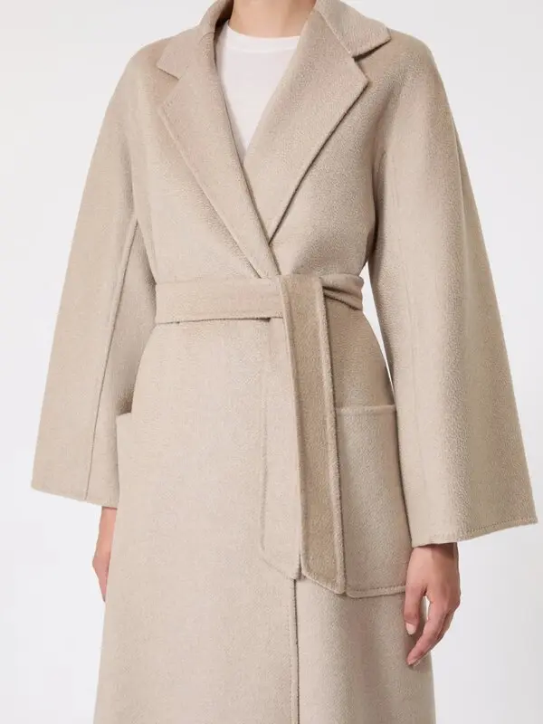 Max Mara Ludmilla Belted Long Coat - Sand-colored
