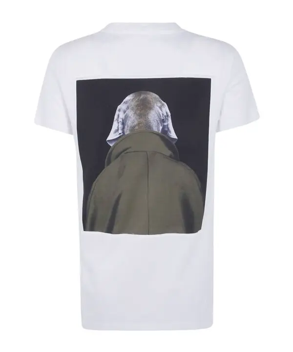 Max Mara Dog Print T-shirt - White