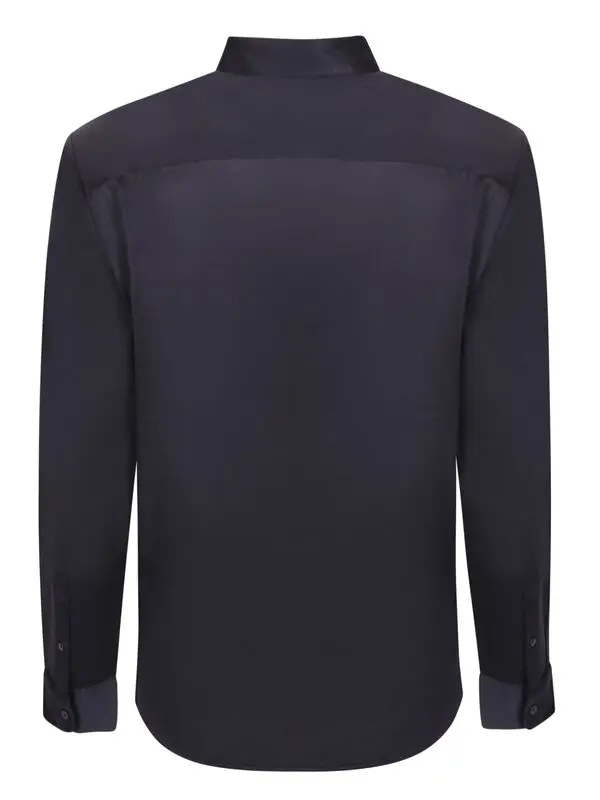 Emporio Armani Logo Embroidered Button-up Shirt
