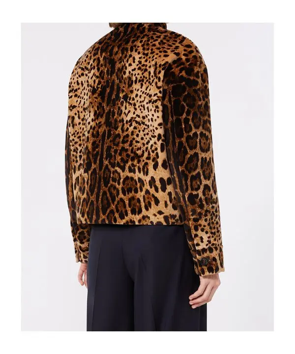Max Mara Tedro Leopard-print Cropped Jacket