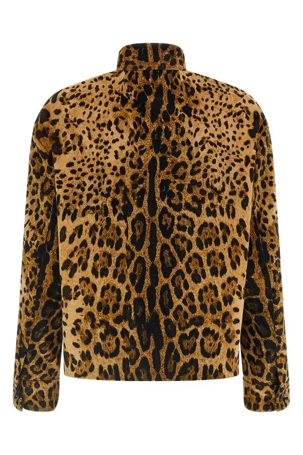 Max Mara Mstedro Animal-print Jacket - Brown