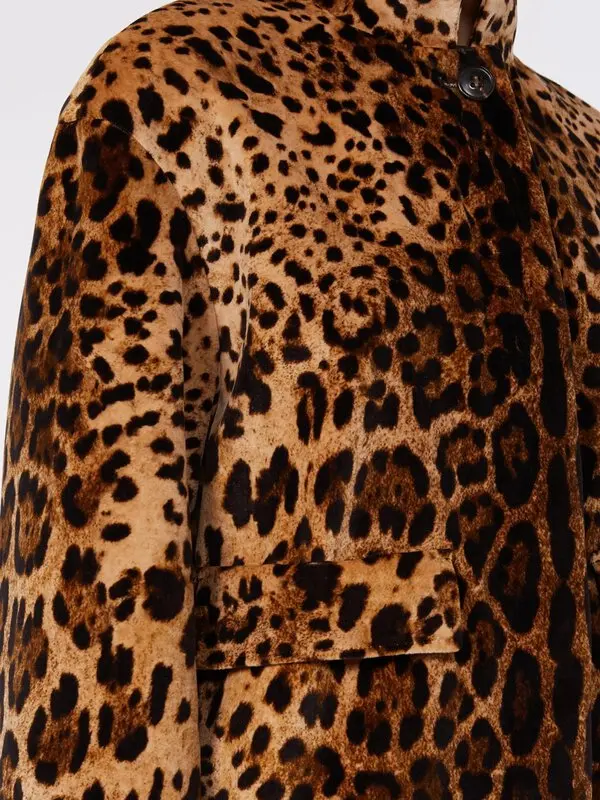 Max Mara Mstedro Animal-print Jacket - Brown