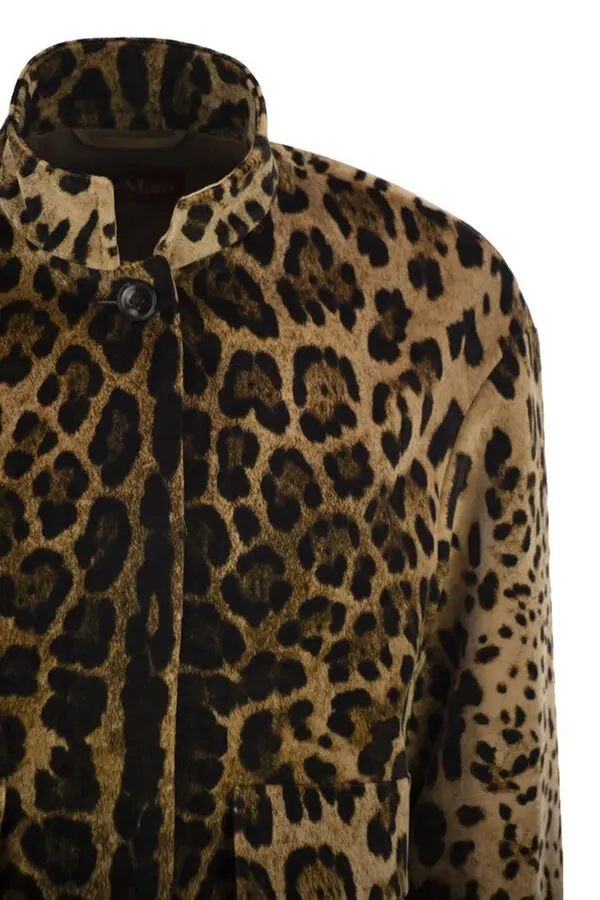 Max Mara Mstedro Animal-print Jacket - Brown