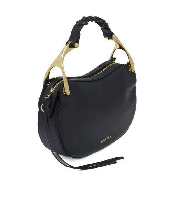 Alexander McQueen Wishbone Mini Bag - Black