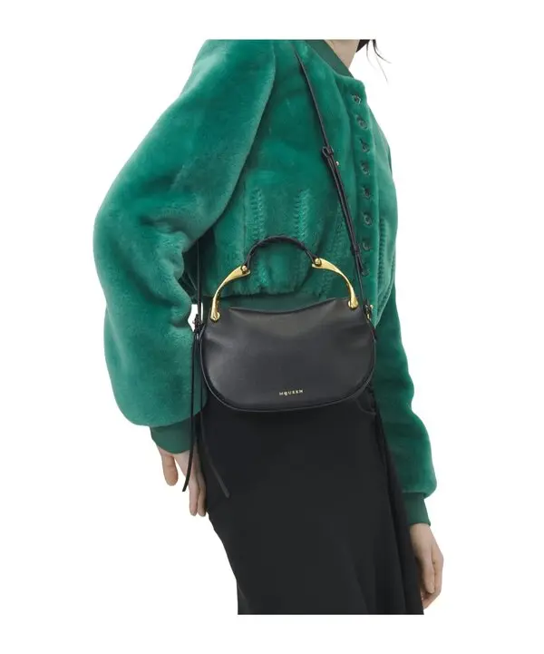 Alexander McQueen Wishbone Mini Bag - Black