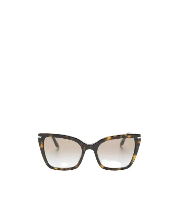 Emporio Armani Tortoiseshell Geometric Sunglasses