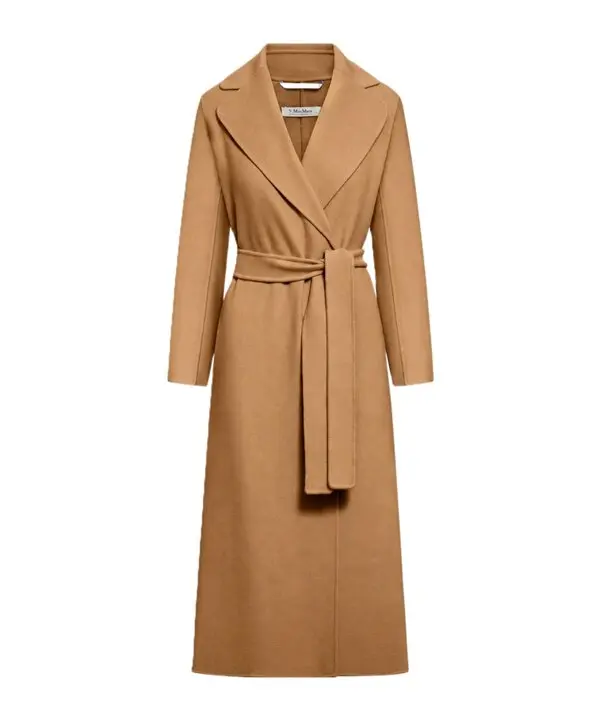 Max Mara Poldo Belted Long Coat - Camel
