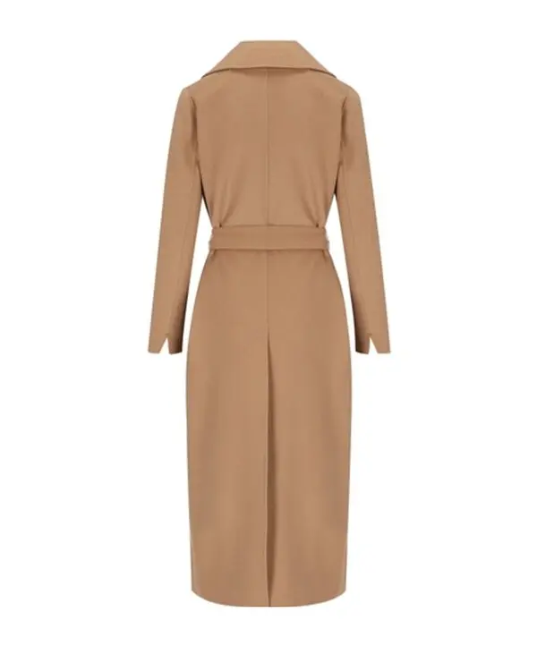Max Mara Poldo Belted Long Coat - Camel