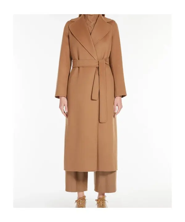 Max Mara Poldo Belted Long Coat - Camel