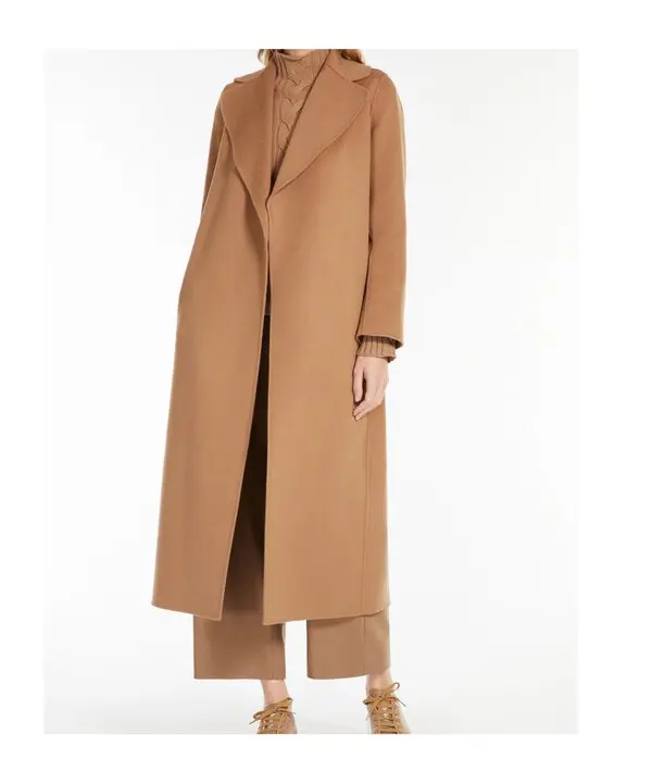Max Mara Poldo Belted Long Coat - Camel