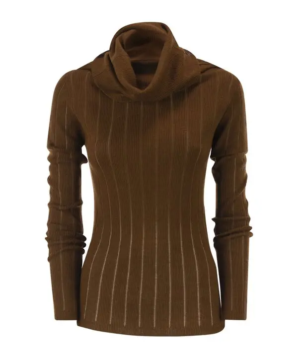 Max Mara Long-sleeved Knitwear - Brown