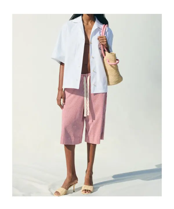 Jacquemus Striped Drawstring Shorts