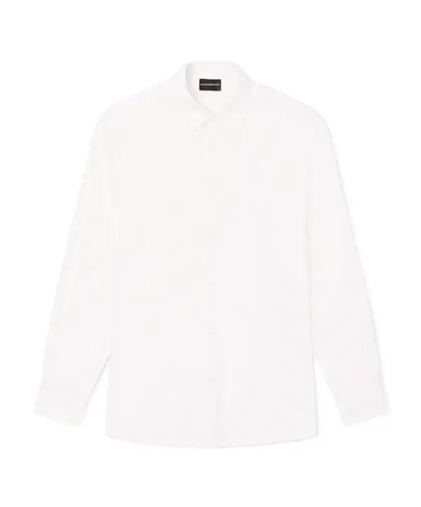 Emporio Armani Stretch Logo Shirt - White