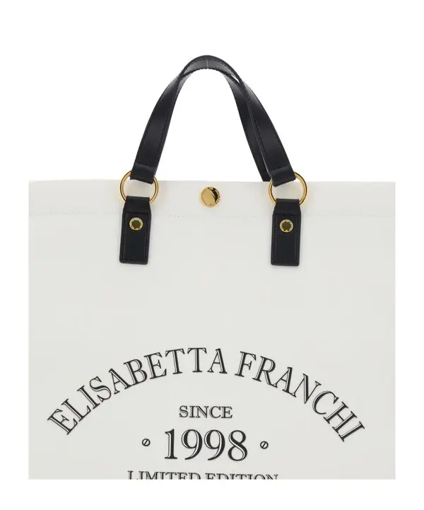 Elisabetta Franchi Logo Printed Tote Bag