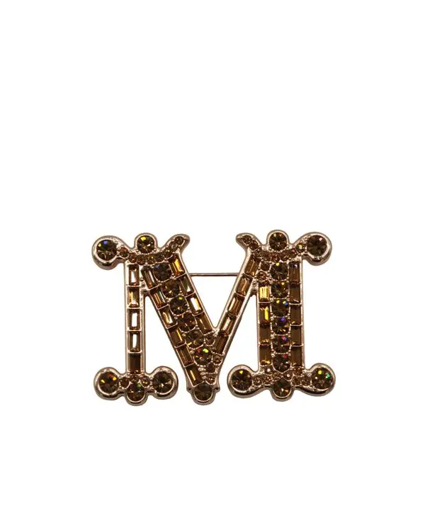Max Mara Letter Brooch