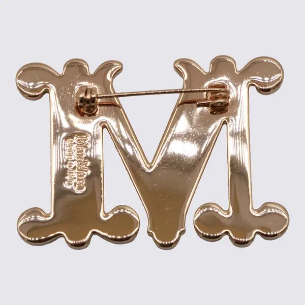Max Mara Letter Brooch
