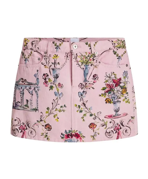 Dior Riviera Straight Miniskirt - Pink