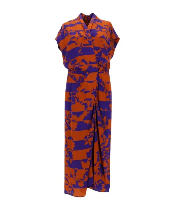 Dries Van Noten V-neck Dress - Multicolor