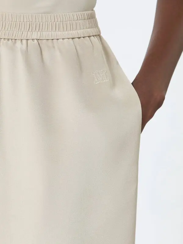 Max Mara Elastic Waist Wide Leg Trousers
