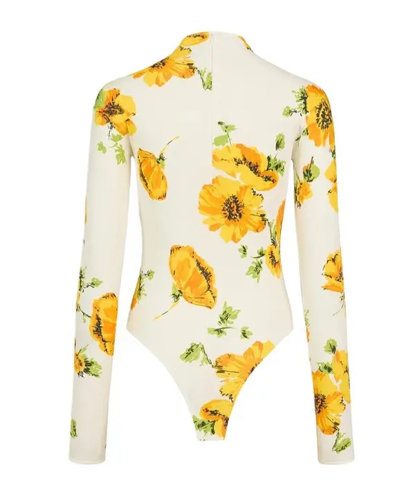 Alaïa Long-sleeved Patterned Bodysuit