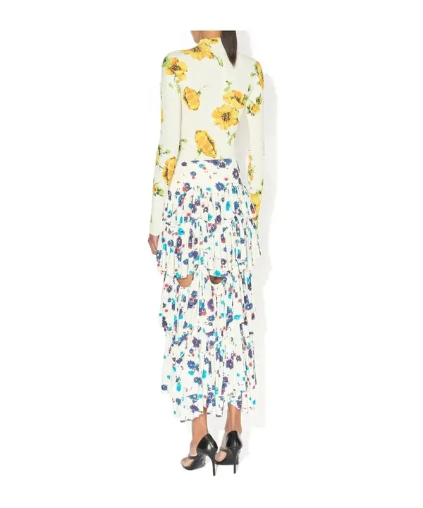 Alaïa Long-sleeved Patterned Bodysuit