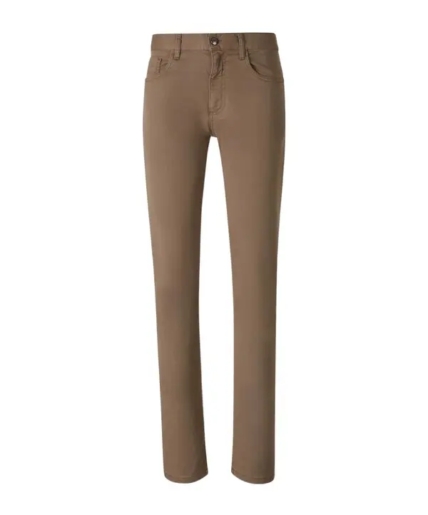 Canali Belt Loop Jeans - Brown