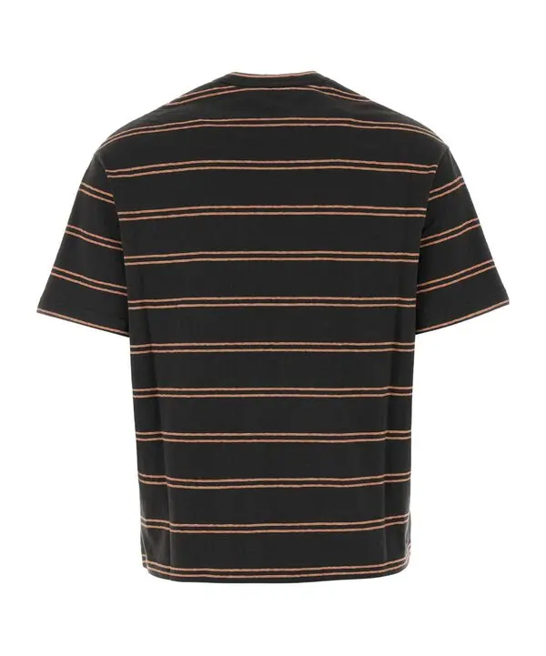 JIL SANDER Striped Embroidered T-shirt