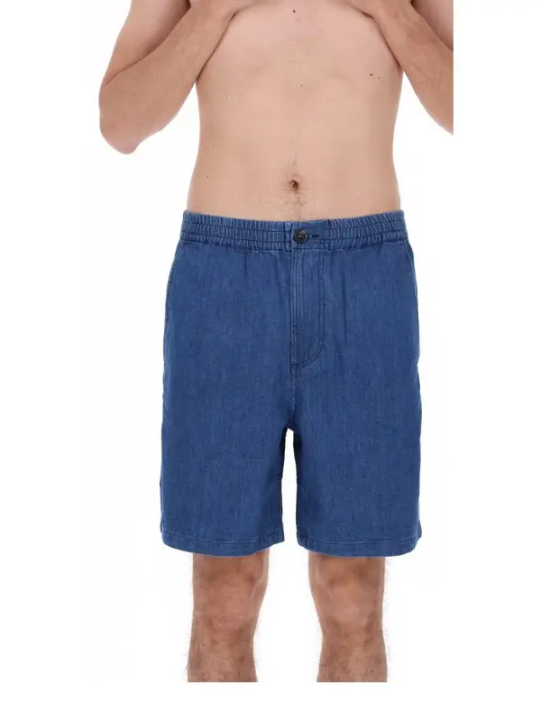 A.p.c. Denim Shorts With Elastic Waist