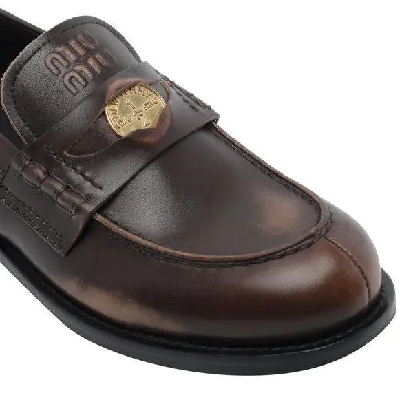 Miu Miu Round-toe Loafers