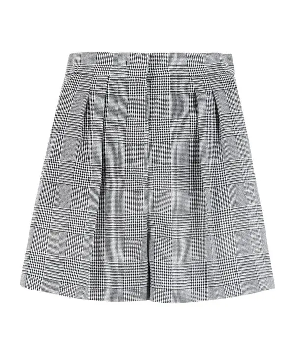 Max Mara Checked Pleated Shorts - No