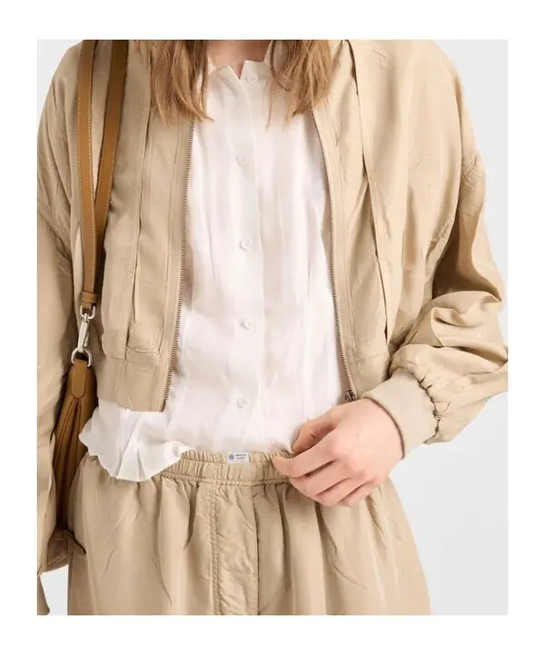Prada Garment-dyed Washed Silk Shirt - Ivory